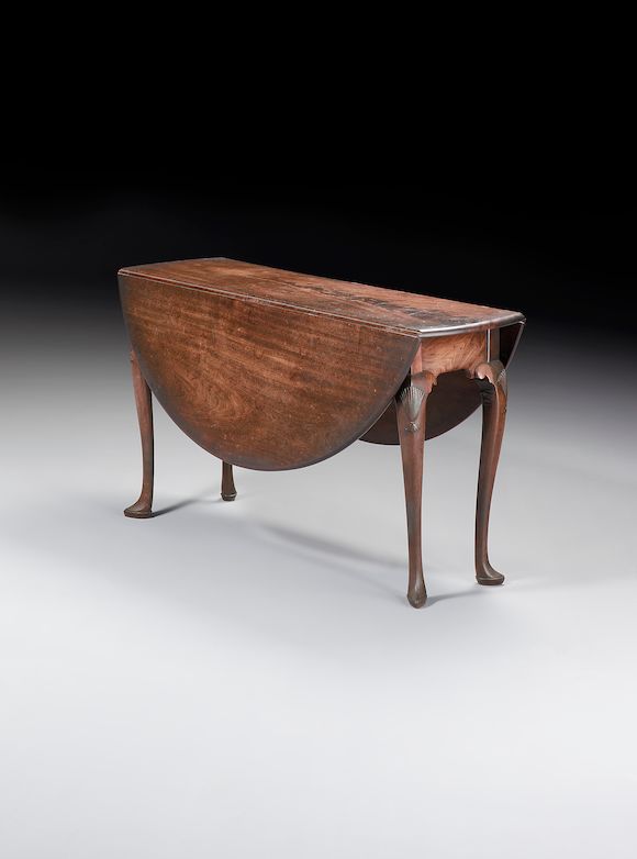Bonhams : A George II mahogany drop-flap Dining Table