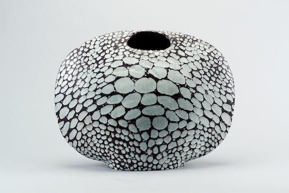 Bonhams : James Tower a flattened Vase, 1979 Width 51cm (20in.)