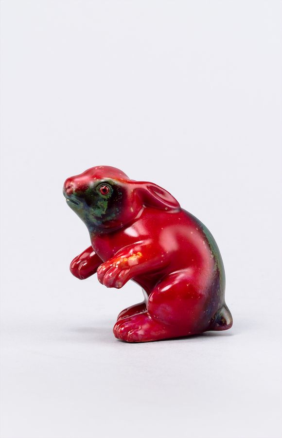 Bonhams : Bernard Moore A Flambé Pottery Rabbit, circa 1910