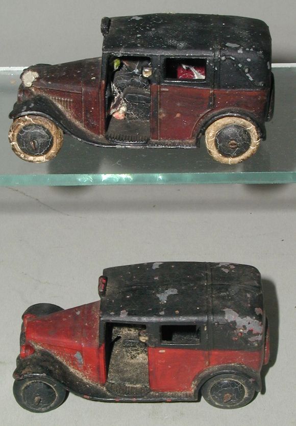 Bonhams : Dinky (pre-war) two 36g Taxis