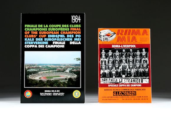 Bonhams : Rare 1984 European Cup Final Programmes
