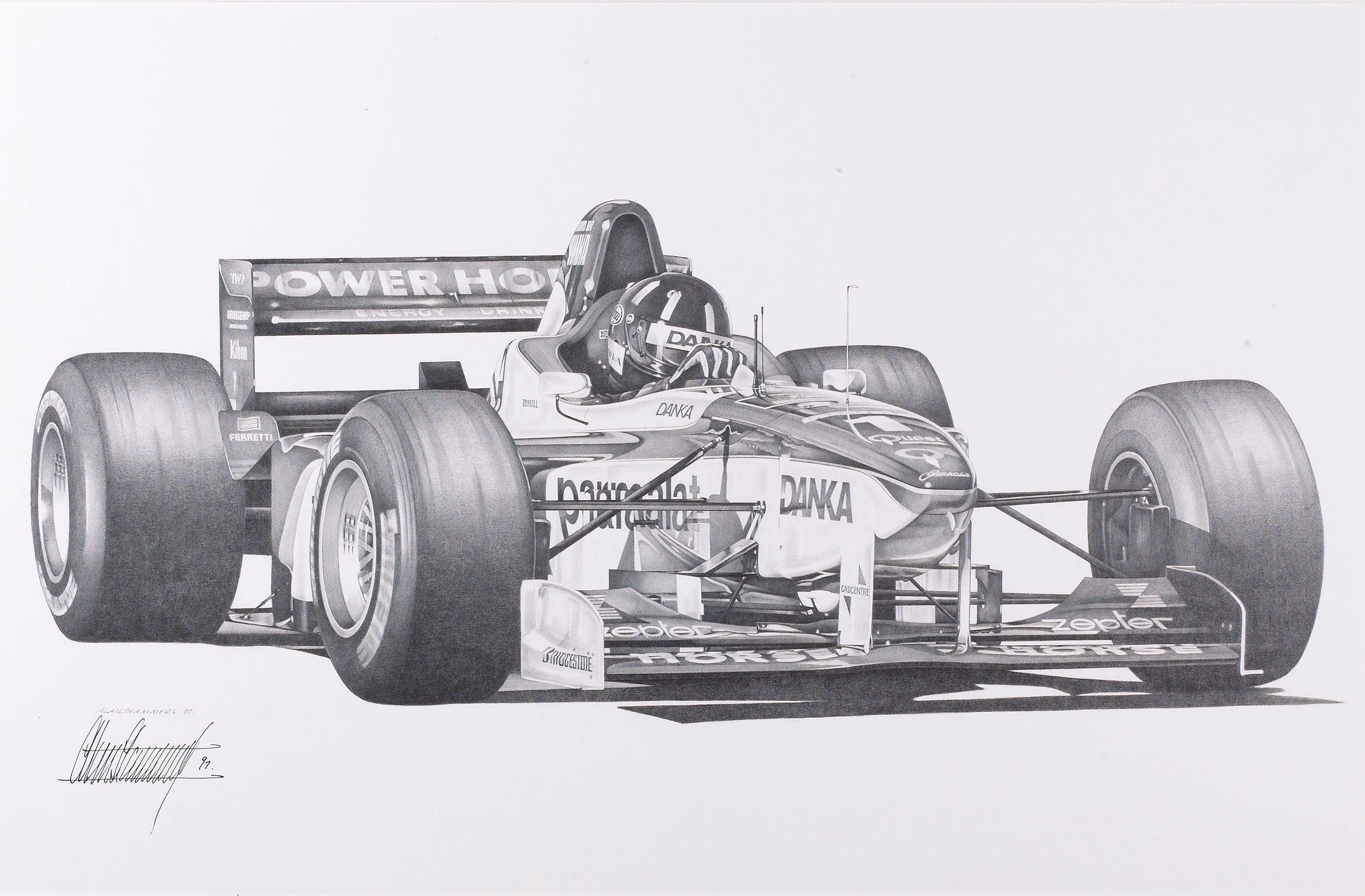 Bonhams Cars : An Alan Stammers original, 'Damon Hill TWR Arrows 1997',