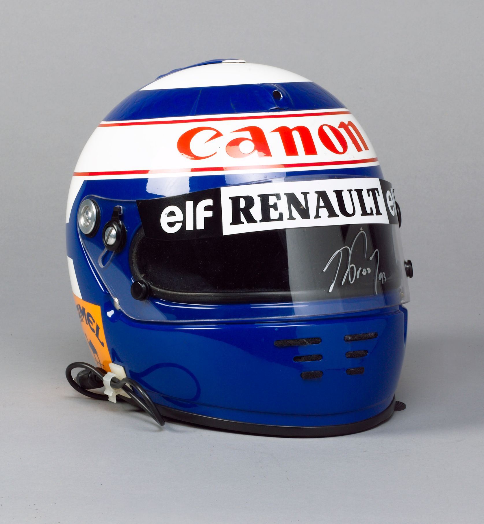 Bonhams Cars : Alain Prost's first helmet worn at Williams, 1993,