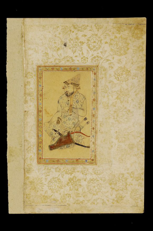 Bonhams : A captured Turcoman warrior, wearing a floral patterned tunic ...