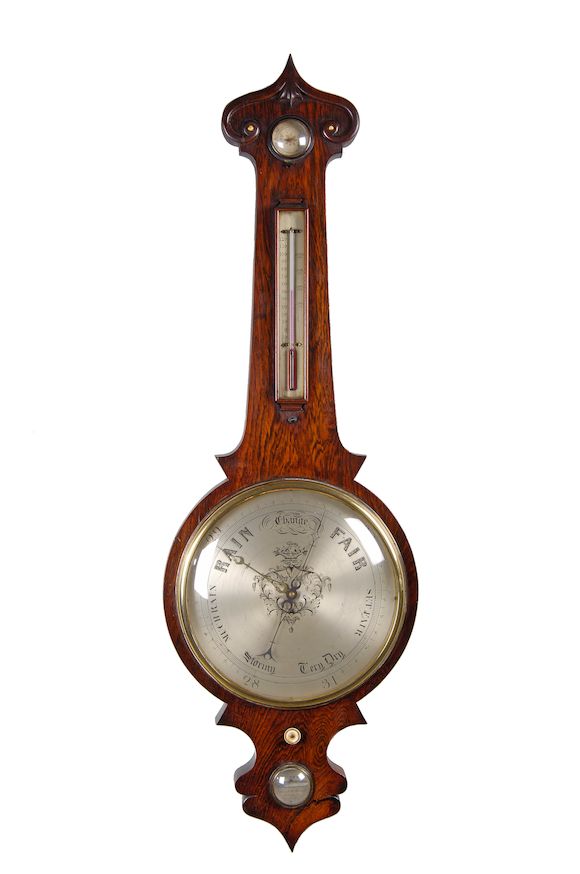 Bonhams : A William IV rosewood wheel barometer, Kleyser and Co, 4 ...