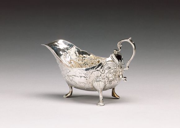 Bonhams : A George III Irish silver sauceboat, by Samuel Walker, Dublin ...