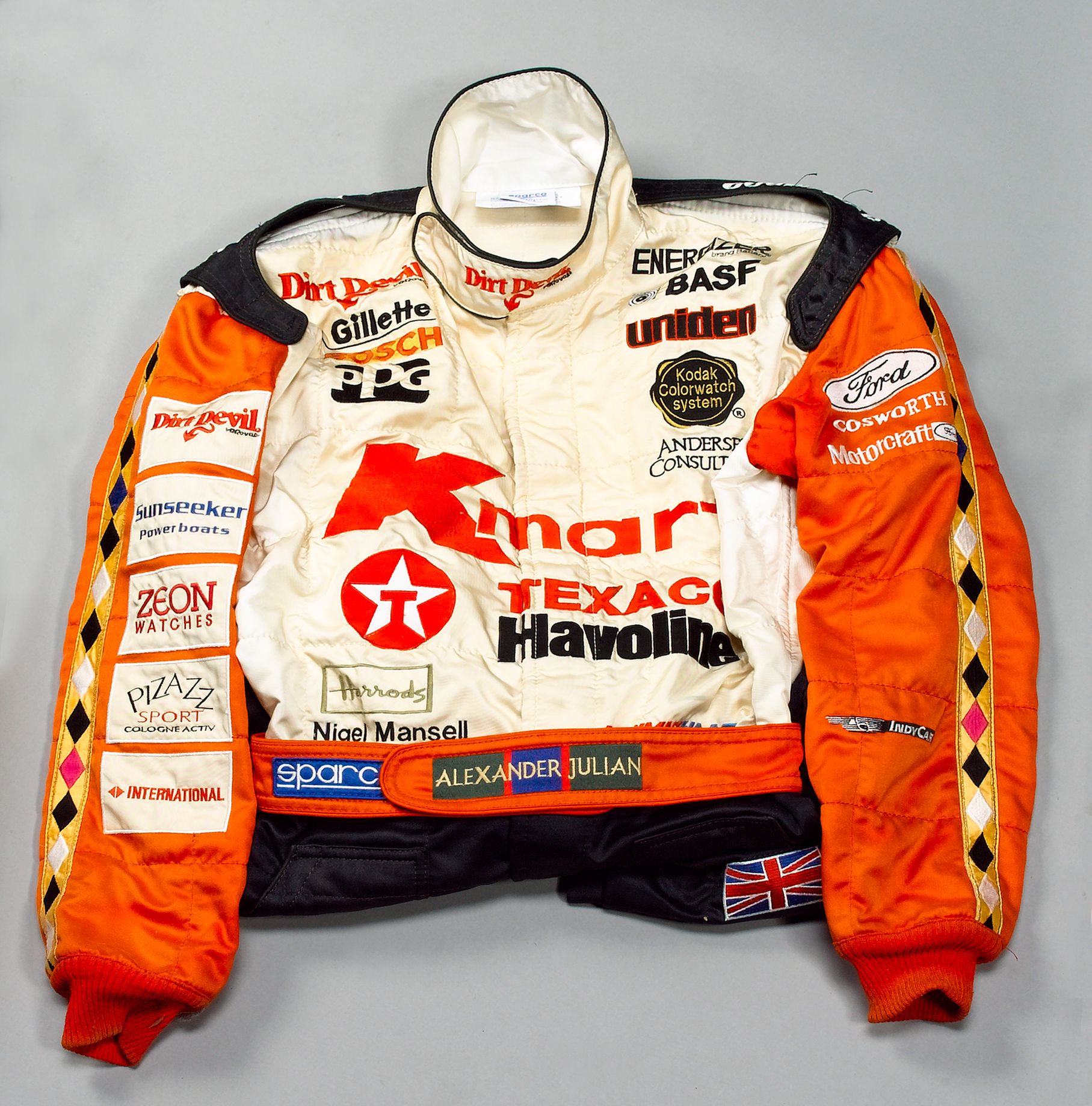 Bonhams Cars : Nigel Mansell's Sparco race-suit used during the 1993 ...