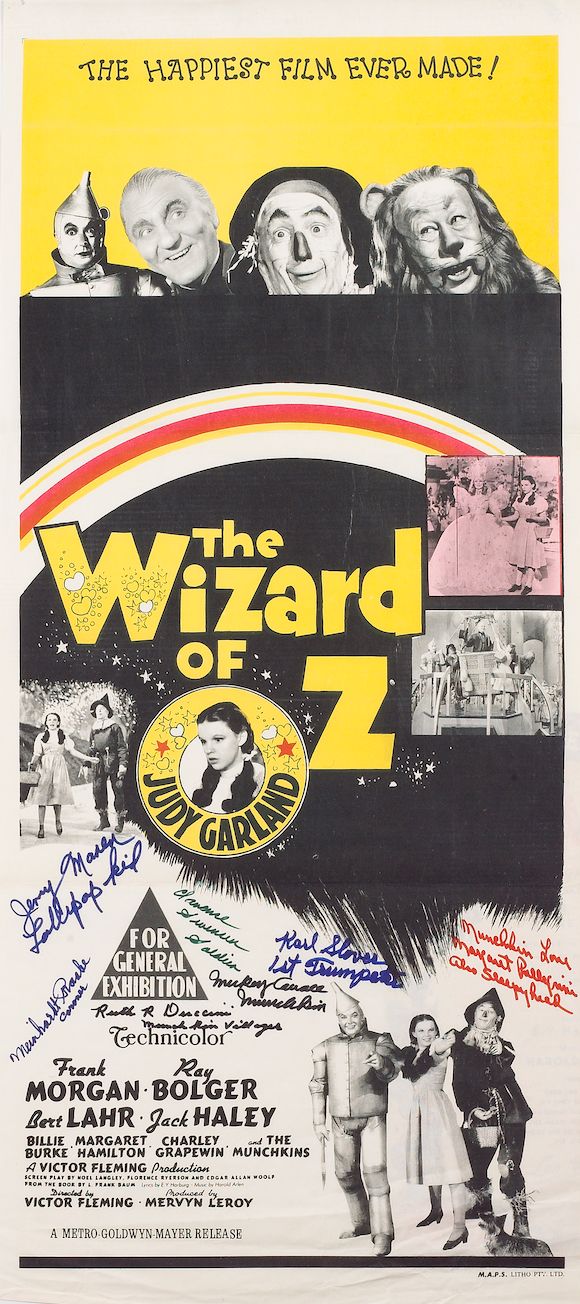 Bonhams : Wizard of Oz, 1939 Australian Daybill Re-Release