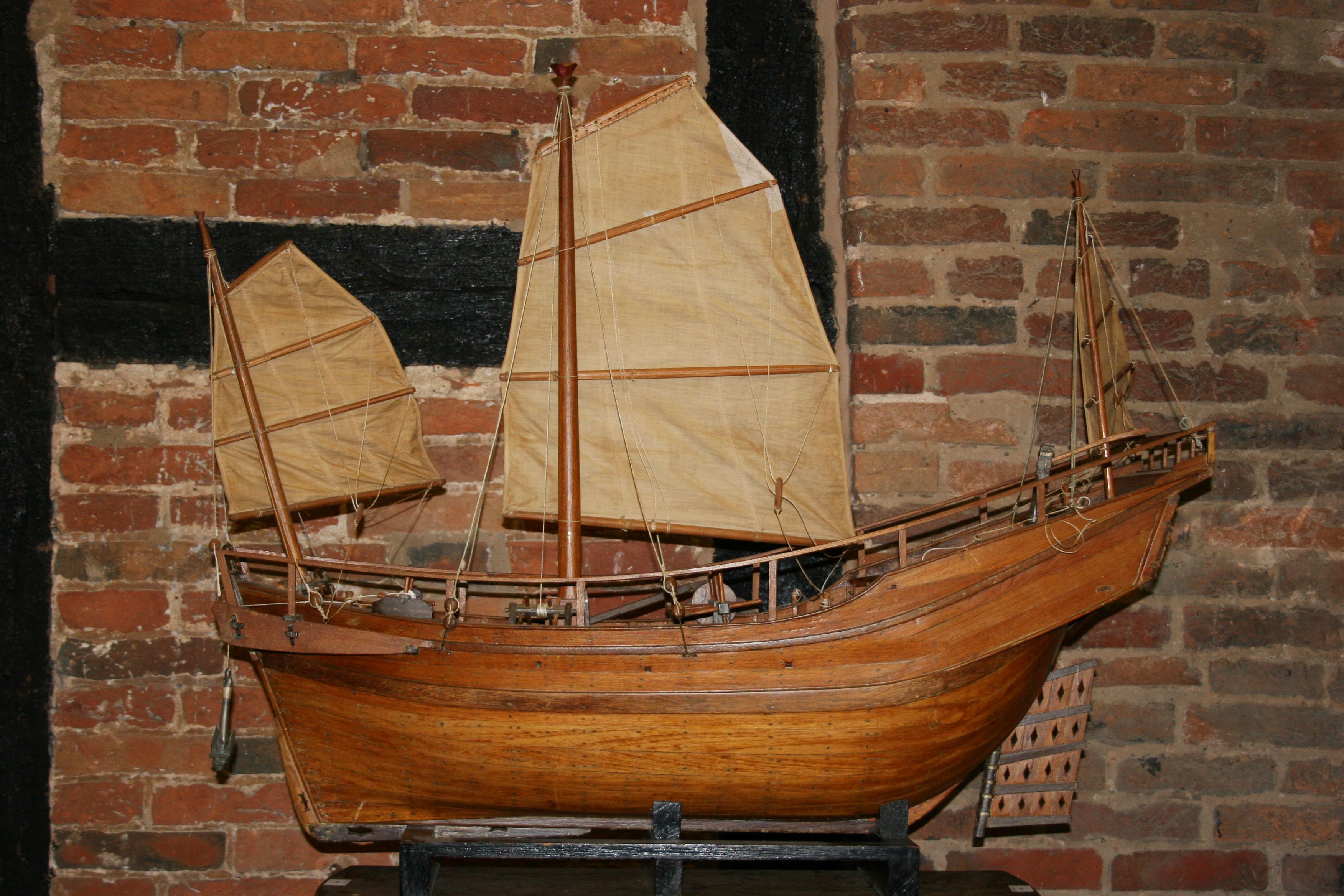 An unusual scratch built teak model of a - auctions & price archive