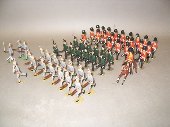 Bonhams : British Army running at the trail, full dress 55