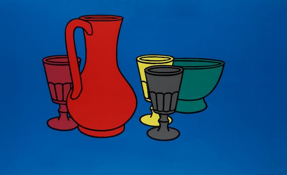Bonhams : Patrick Caulfield Coloured Still Life Screenprint, in colours ...