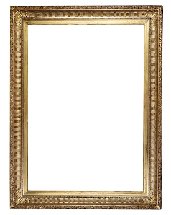 Bonhams : A French 19th Century gilded composition Empire frame