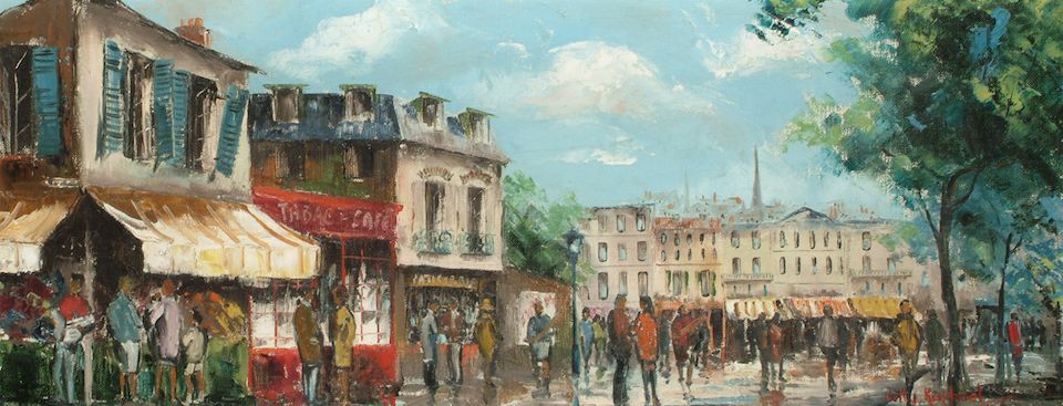 Bonhams : Betty Raphael (20th Century) Continental Street Scenes each ...
