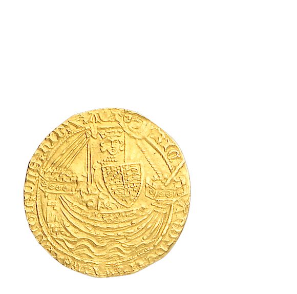 Bonhams : Richard II, Noble, 7.8g, London, series IIA, crude style ...