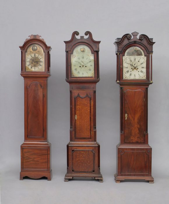 Bonhams : Jesse Torkington, Newcastle: a George III mahogany longcase ...