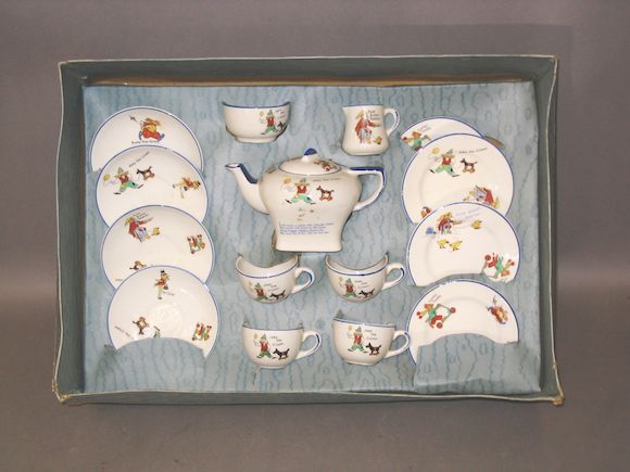 Bonhams : A boxed Corona child's Tea set, English 1950's