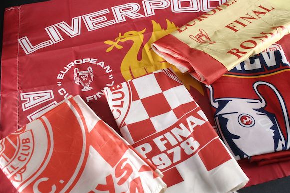 Bonhams : Liverpool European Cup Final flags and banner