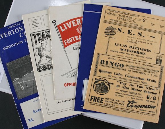 Bonhams : Liverpool Senior Cup and Lancashire Cup 1957/8 to 1996/7