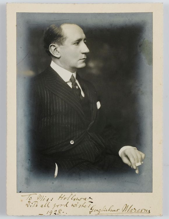 Bonhams : TELEGRAPHY - MARCONI Portrait photograph of Guglielmo Marconi ...