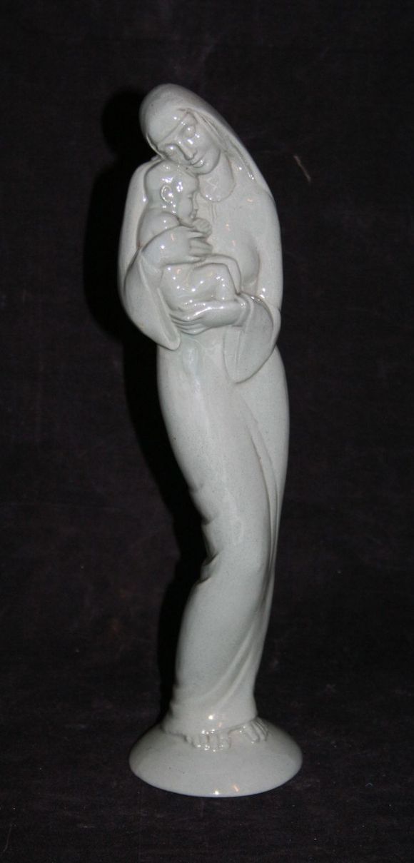 Bonhams : A figure of the Madonna and Child attributed to William Ruscoe