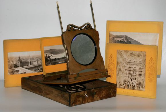 Bonhams : Graphoscope An unusual walnut French model with a folding ...