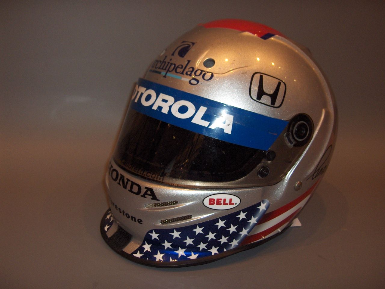 Bonhams Cars : A Michael Andretti race helmet by Bell,