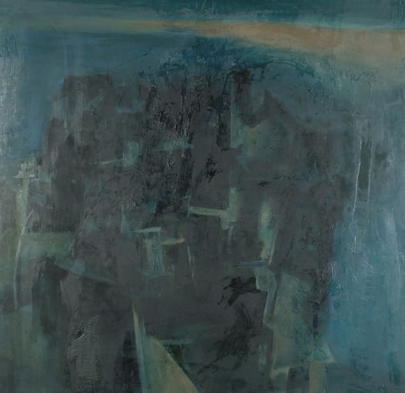Bonhams : Anthony Whishaw (British, b.1930) Blue Nitetown. 121 x 121cm ...