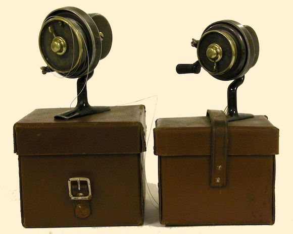 Bonhams : A Helical alloy thread line casting reel
