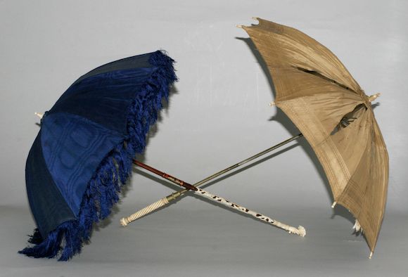 Bonhams : A pair of mid Victorian ladies parasols The first with royal ...