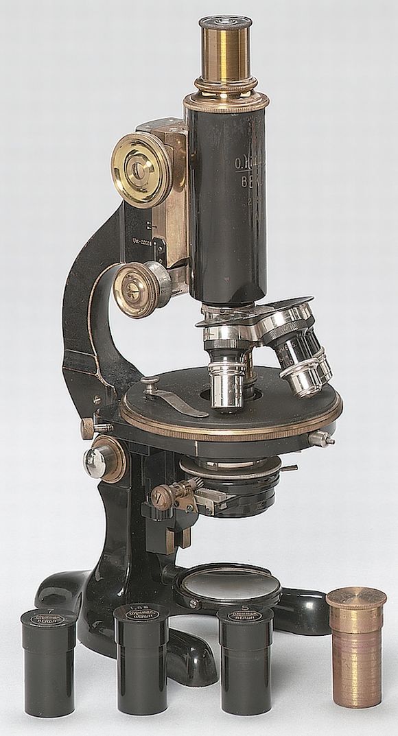 Bonhams : An O.Himmler compound monocular microscope, German, circa 1910,