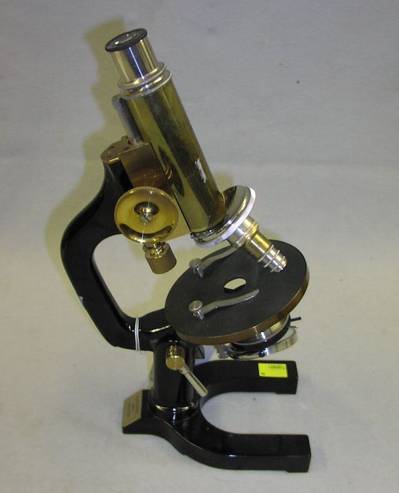 Bonhams : A Reichart compound monocular microscope, Austrian, circa 1905,