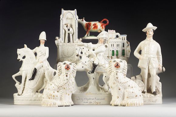 Bonhams : A titled Staffordshire equestrian figure of Colonel ...