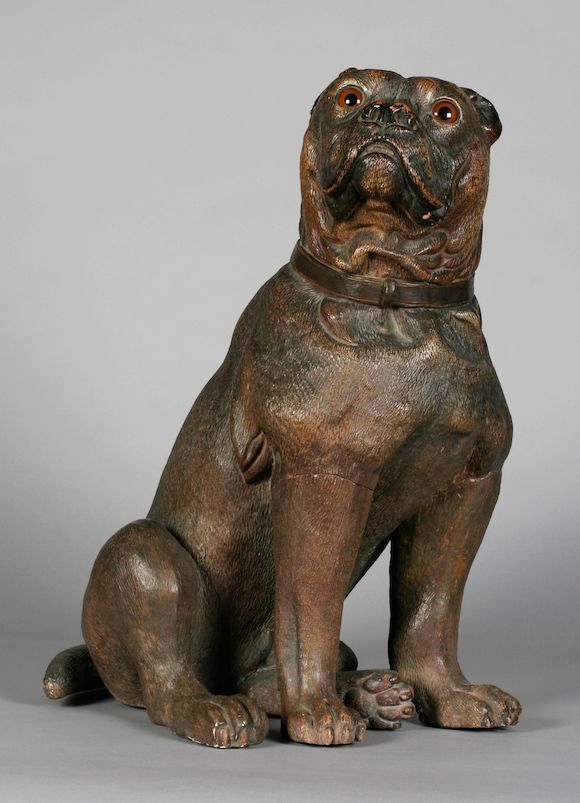 Bonhams : A good and large late 19th century continental brown painted ...
