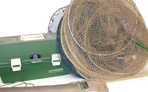 Bonhams : An R. Chapman three piece built cane rod 11ft