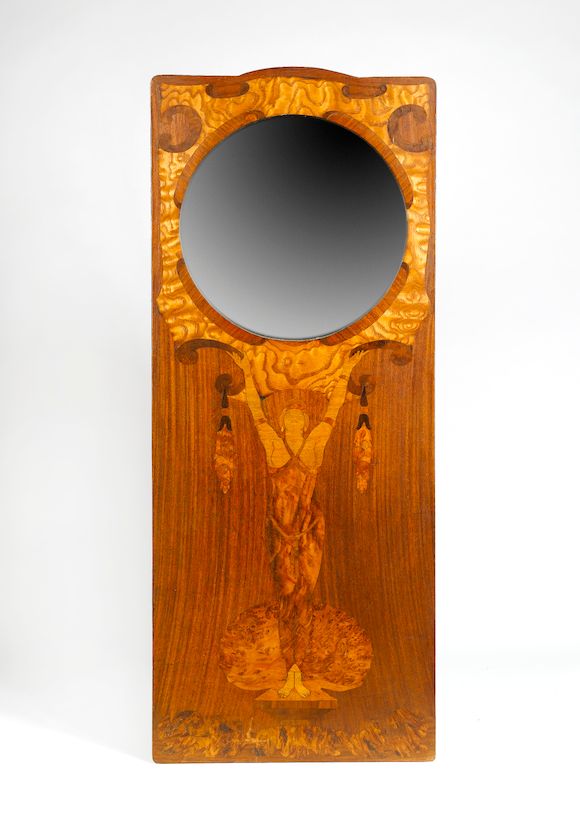 Bonhams : Rowley Gallery A Decorative Mirror and Two Panels, circa 1920