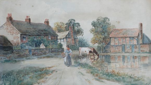Bonhams : Frederick W. Fitch (19th century) British "Cookham on Thames ...