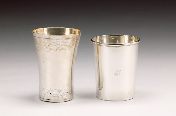 Bonhams : A Continental silver beaker, unmarked, possibly early 18th ...