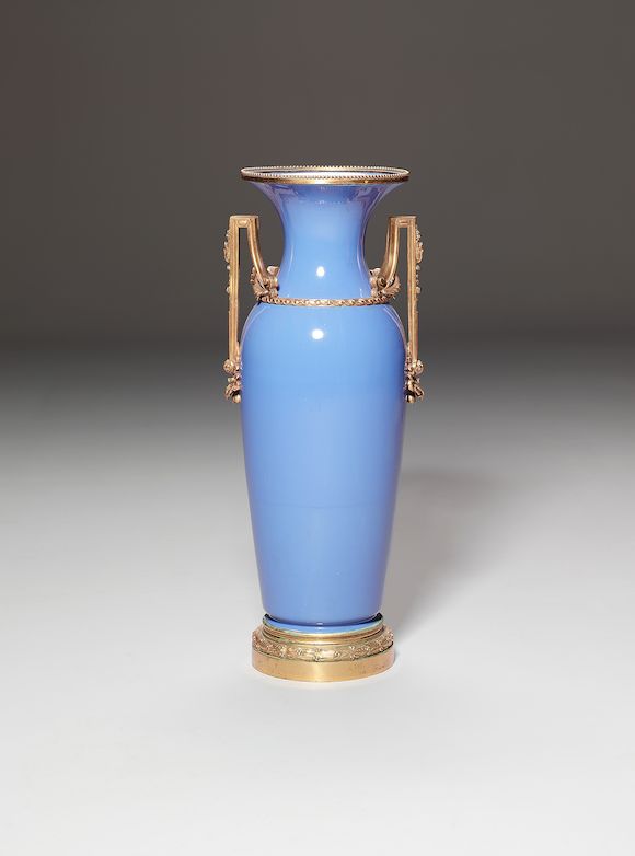 Bonhams : A late 19th / early 20th gilt bronze mounted ceramic twin ...