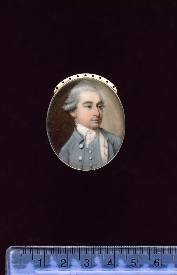 Bonhams : Attributed to James Nixon, A.R.A., A Gentleman, wearing ...