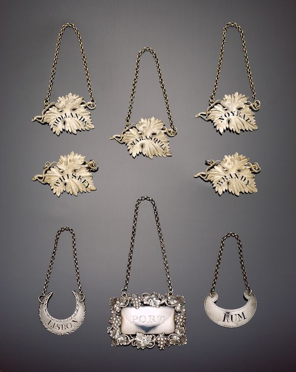 Bonhams : A matched set of five William IV silver-gilt die-stamped vine ...