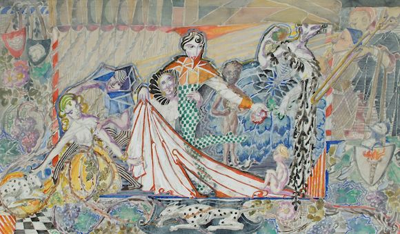 Bonhams : Annie Carter (British, 20th Century) All the World's a Stage.