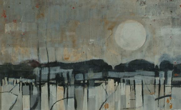 Bonhams : Kenneth Burrows (British, 20th Century) Landscape No.1.