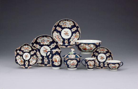 Bonhams : A fine and extensive Worcester tea service circa 1772-75
