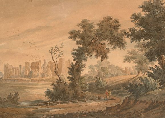 Bonhams : James (Rev.)Bourne (British, 1773-1854) 'Kennelworth Castle'.