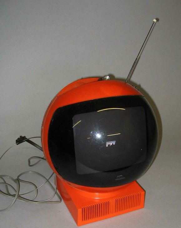 Bonhams : A 1970s JVC Nivico Video-sphere orange black and white ...