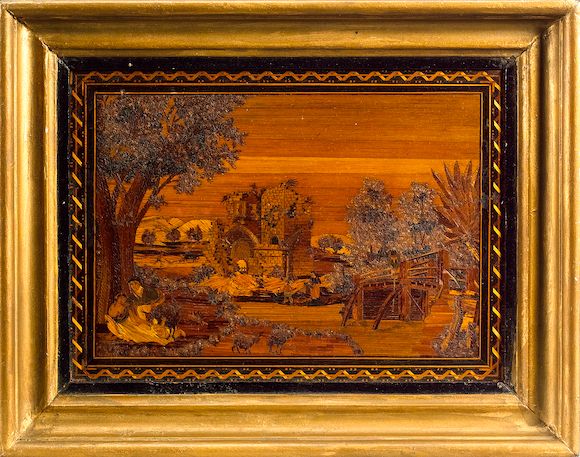 Bonhams : An early 19th century prisoner of war type straw-work Picture
