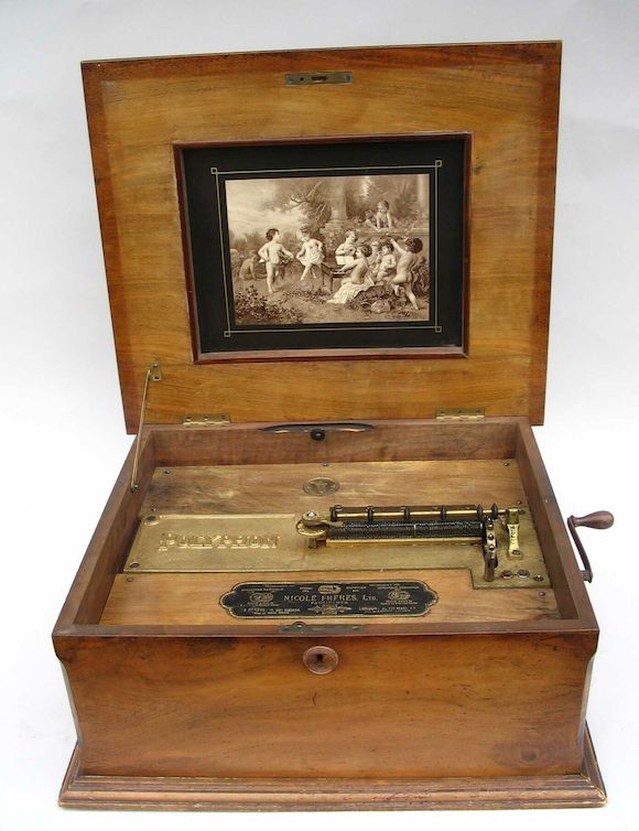 Bonhams : A Polyphon style 45B disc musical box