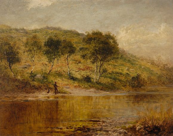 Bonhams : Benjamin Williams Leader, R.A. (1831-1923) A Welsh river with ...