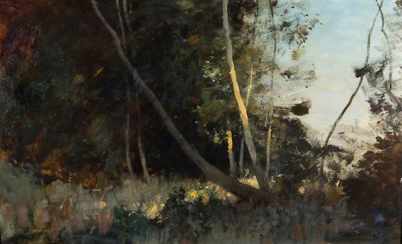 Bonhams : Edward Seago, R.W.S. (1920-1974) 'The leaning willow' 66 x 91 ...