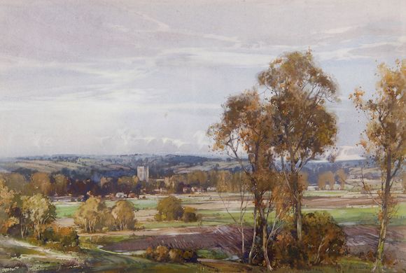 Bonhams : George Robert Rushton, R.B.A., R.I. (exh.1894-1940) View of ...